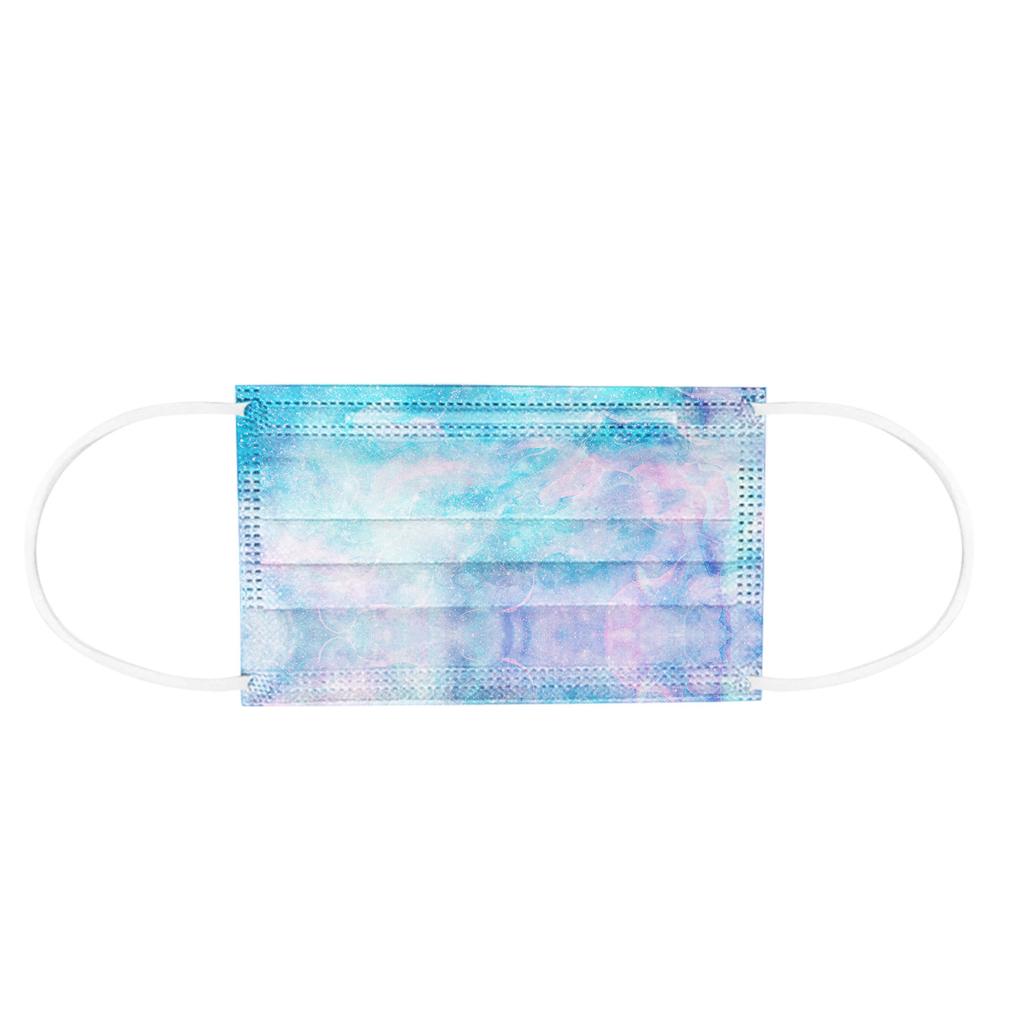 Buy 10PC Adult'S Gradient Printed Mask Disposable Protective Face Mask ...