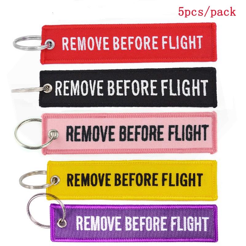 Buy 5Pcs/pack Remove Before Flight Key Chain For Aviation Gifts Red ...