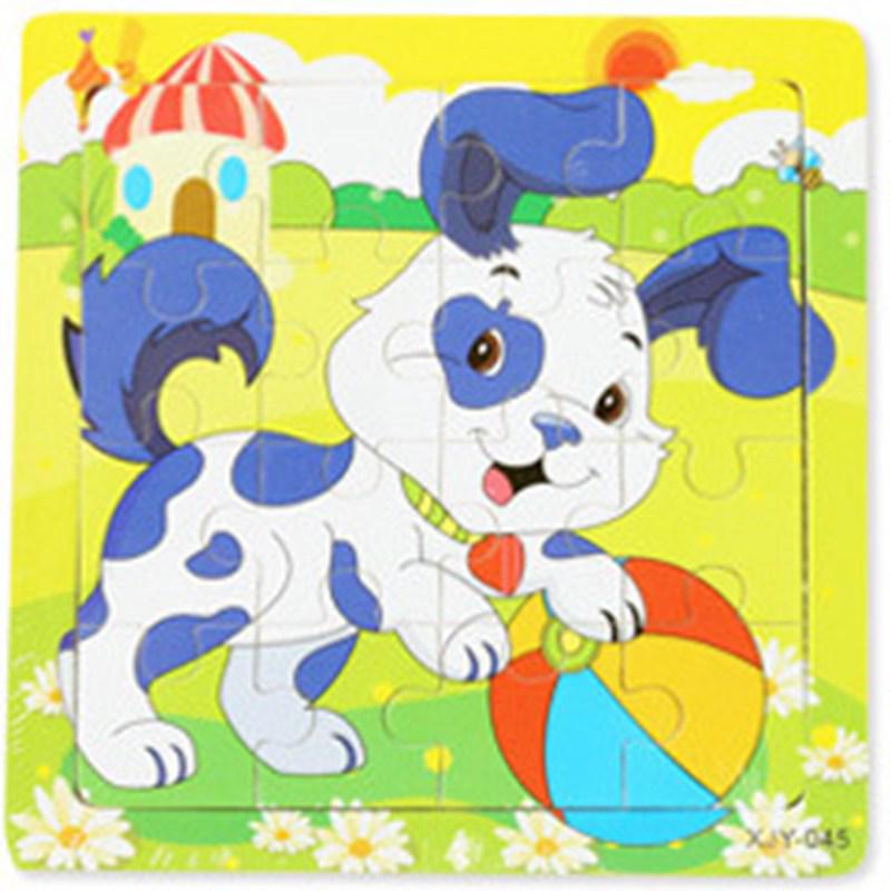 Buy Cartoon Wood Puzzle Educational DIY Toys For Children Elephant ...