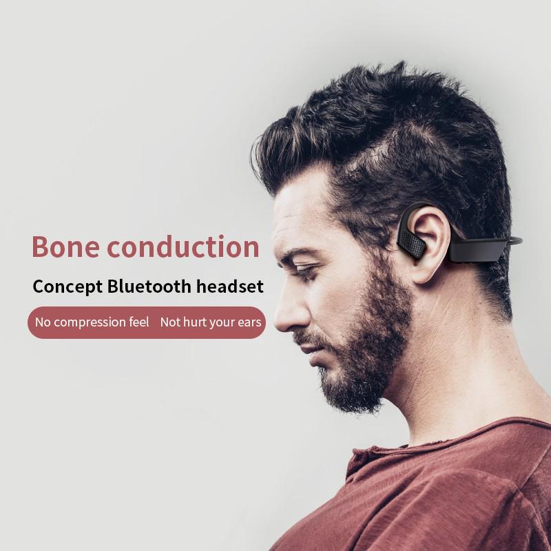 Buy TWS Bone Conduction Earphone K08 Bluetooth 5.1 Wireless Hanging-Ear ...