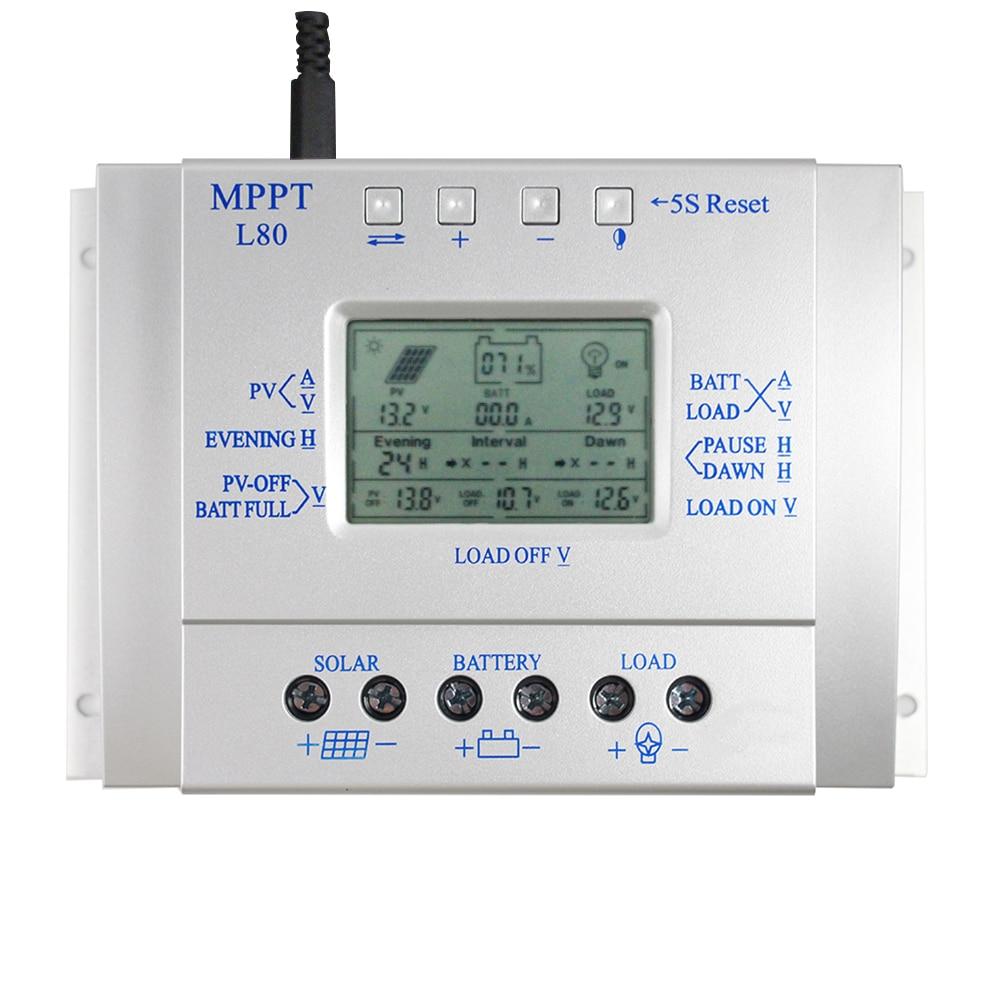 Mppt 80a Solar Charge Controller 12v 24v Regulador Solar 80a For Max ...