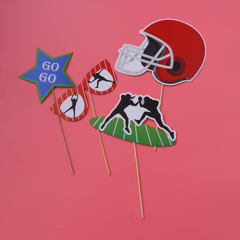 Buy 46 Pcs Rugby Photo Booth Party Supplies Party Props Accessories for ...