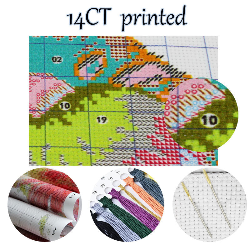 Buy landscape painting counted print on canvas 14CT 11CT DMC Cross ...