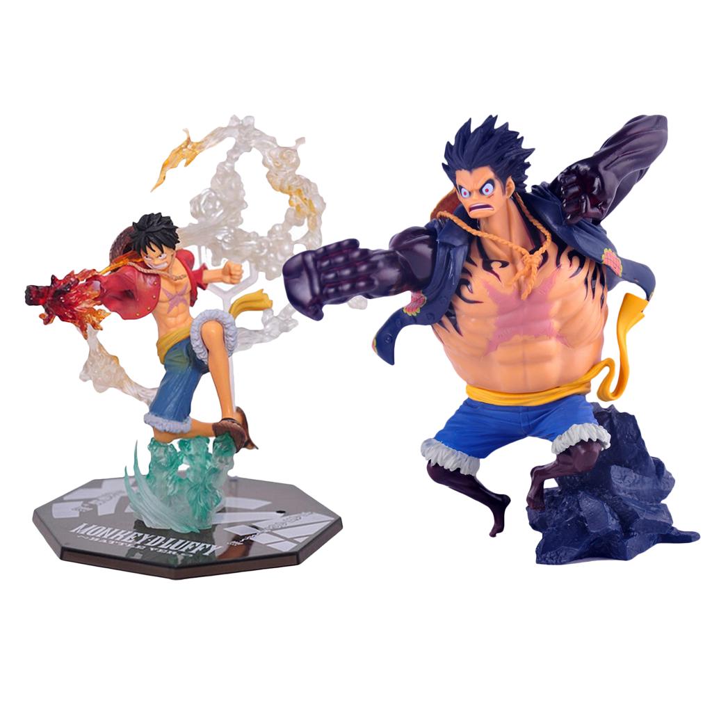 Anime One Piece Monkey D Luffy &Fourth Ape King Gun Doll Action Figure ...