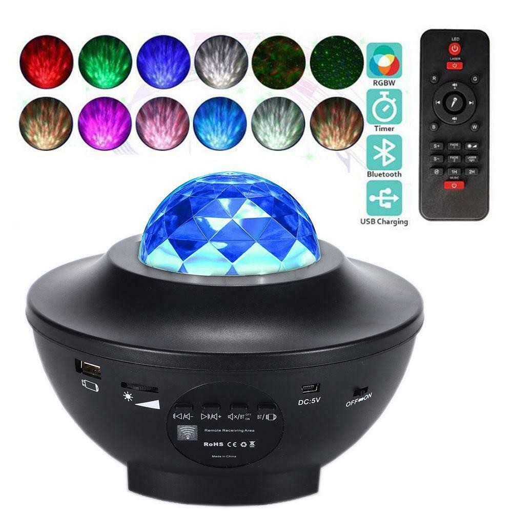 Star Projector Starry Sky Night Light Ocean Wave Room Decoration Kids ...