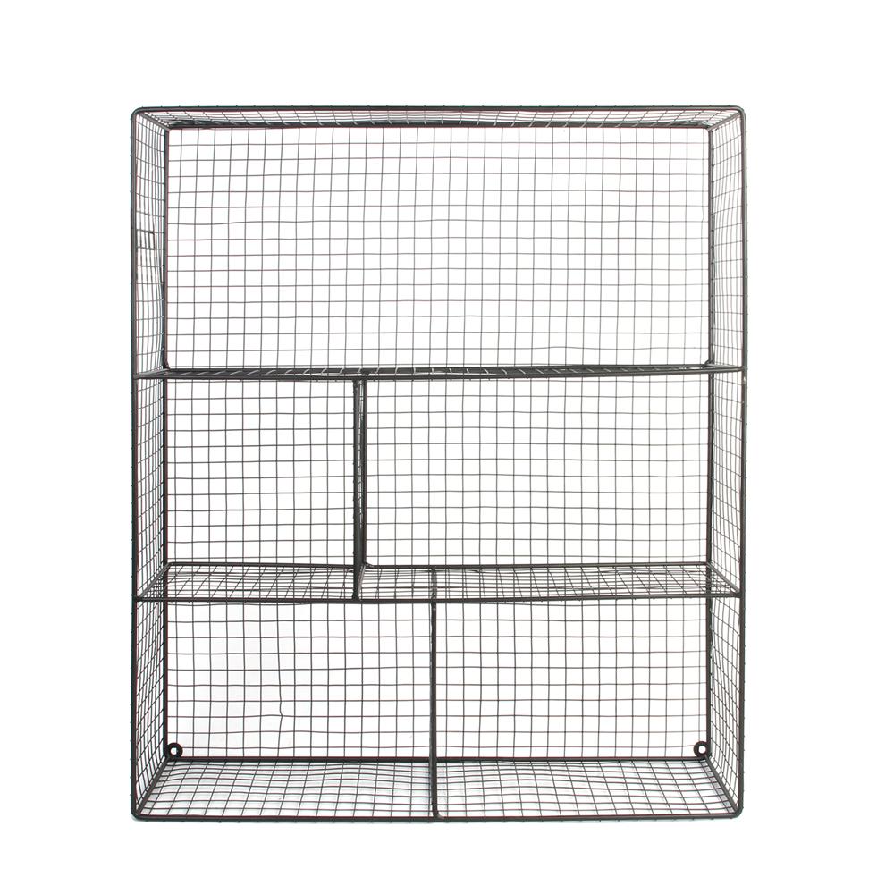 Buy Black Metal Mesh Wall Shelf at affordable prices — free shipping ...