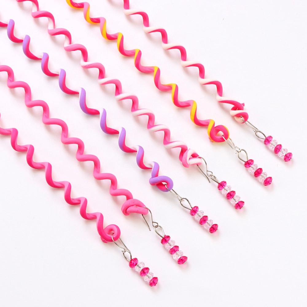 Buy 6 Pcs Kids Baby Girls Curler Hair Braid Sticker Decor Accesories ...