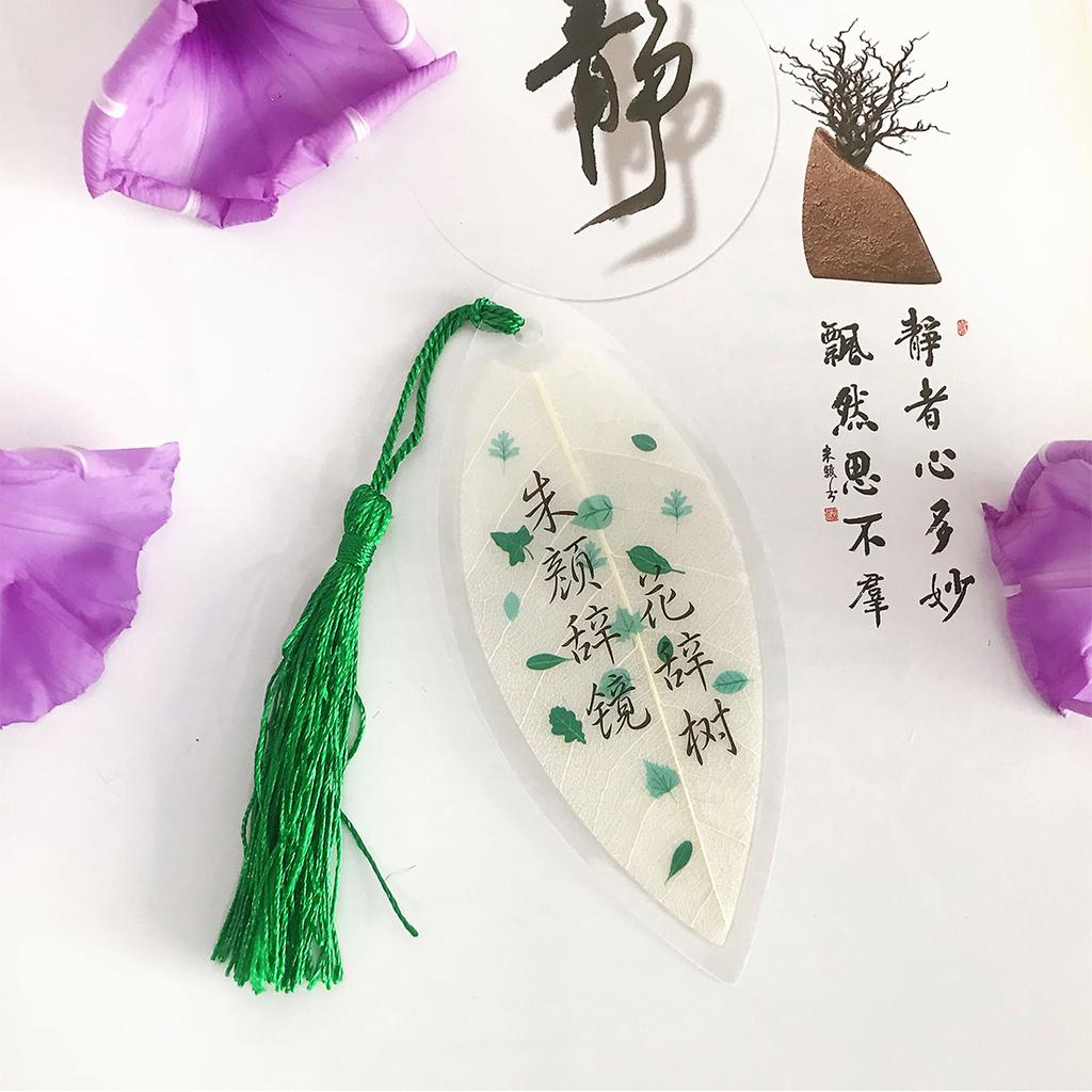 Buy Chinese Wind Natural Collectibles Leaves Vein Bookmark Vintage ...
