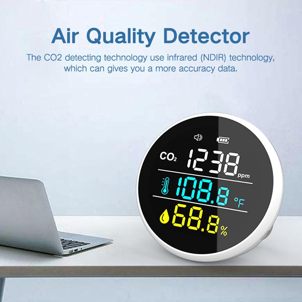 Buy DM1305 400~5000ppm CO2 Detection Scope Intelligent CO2 Temperature Humidity Detector ...