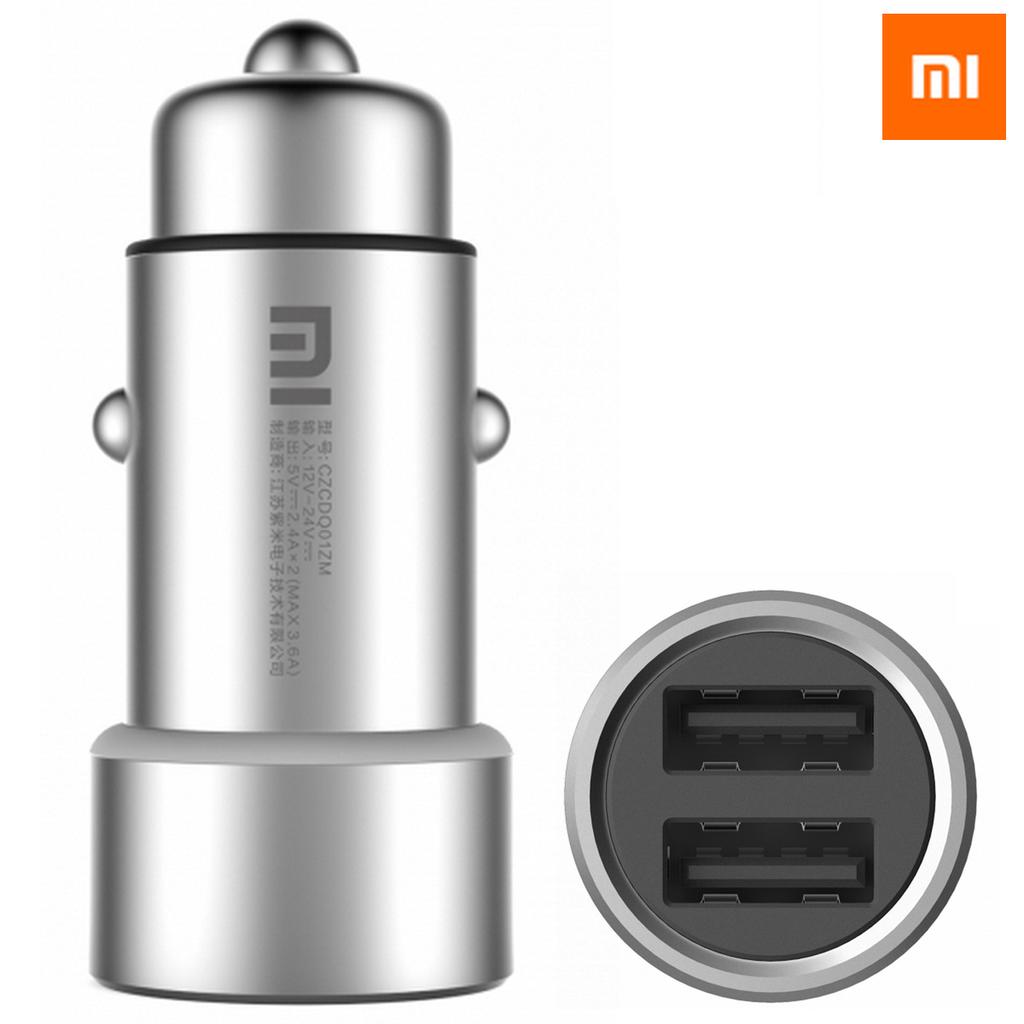 Xiaomi CZCDQ01ZM Car Quick Charger Dual USB Cigarette Lighter Adapter ...
