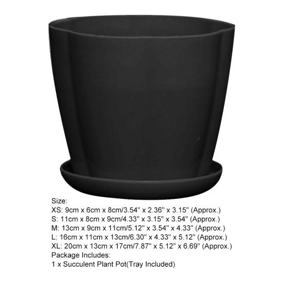 Cheap Practical Plant Pot Hydroponic Plant Petal Shape Shatterproof ...