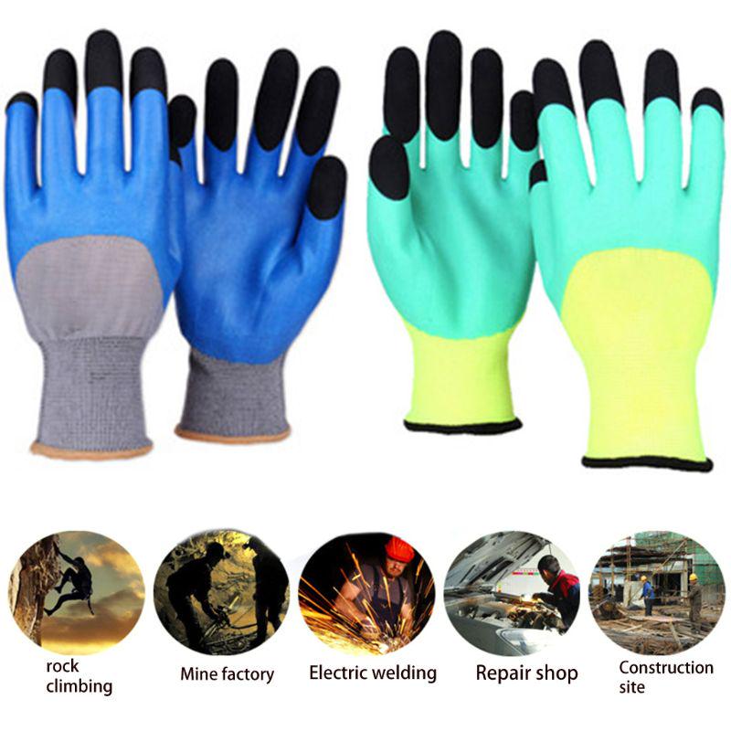 12 Pairs Porter Non-Slip Work Gloves Breathable Construction Site ...