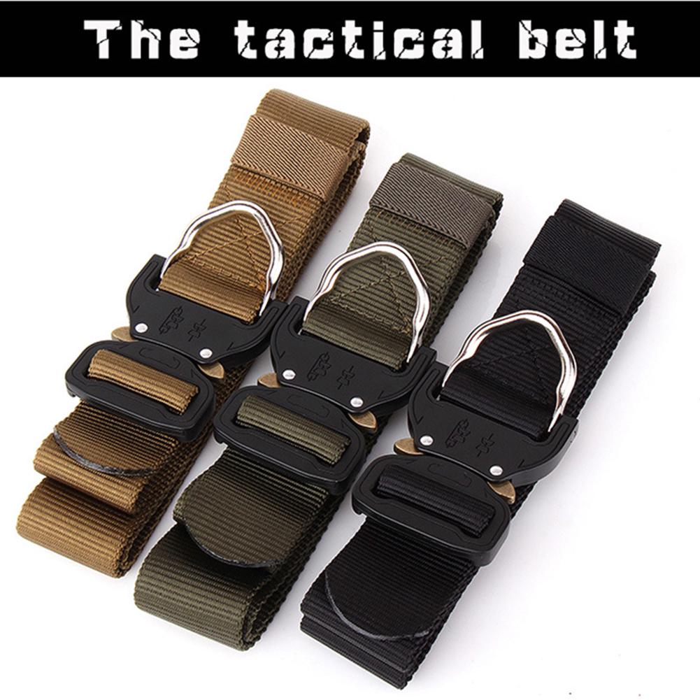 Buy Nylon Men Tactical Belt Male Military Belt Outdoor Multifunctional ...
