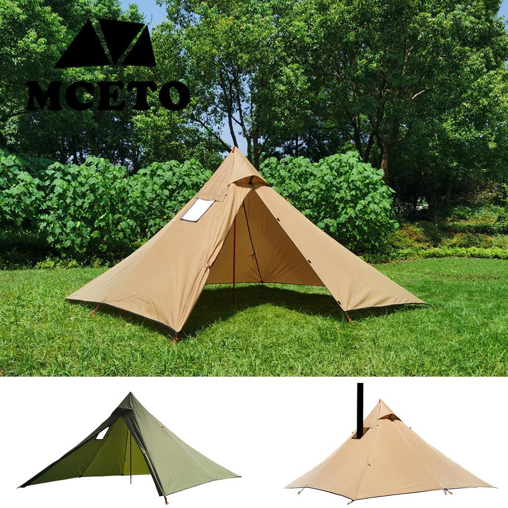 💰Kjøp Ultralight Outdoor Camping Teepee 3 -4 Person Pyramid Tent ...