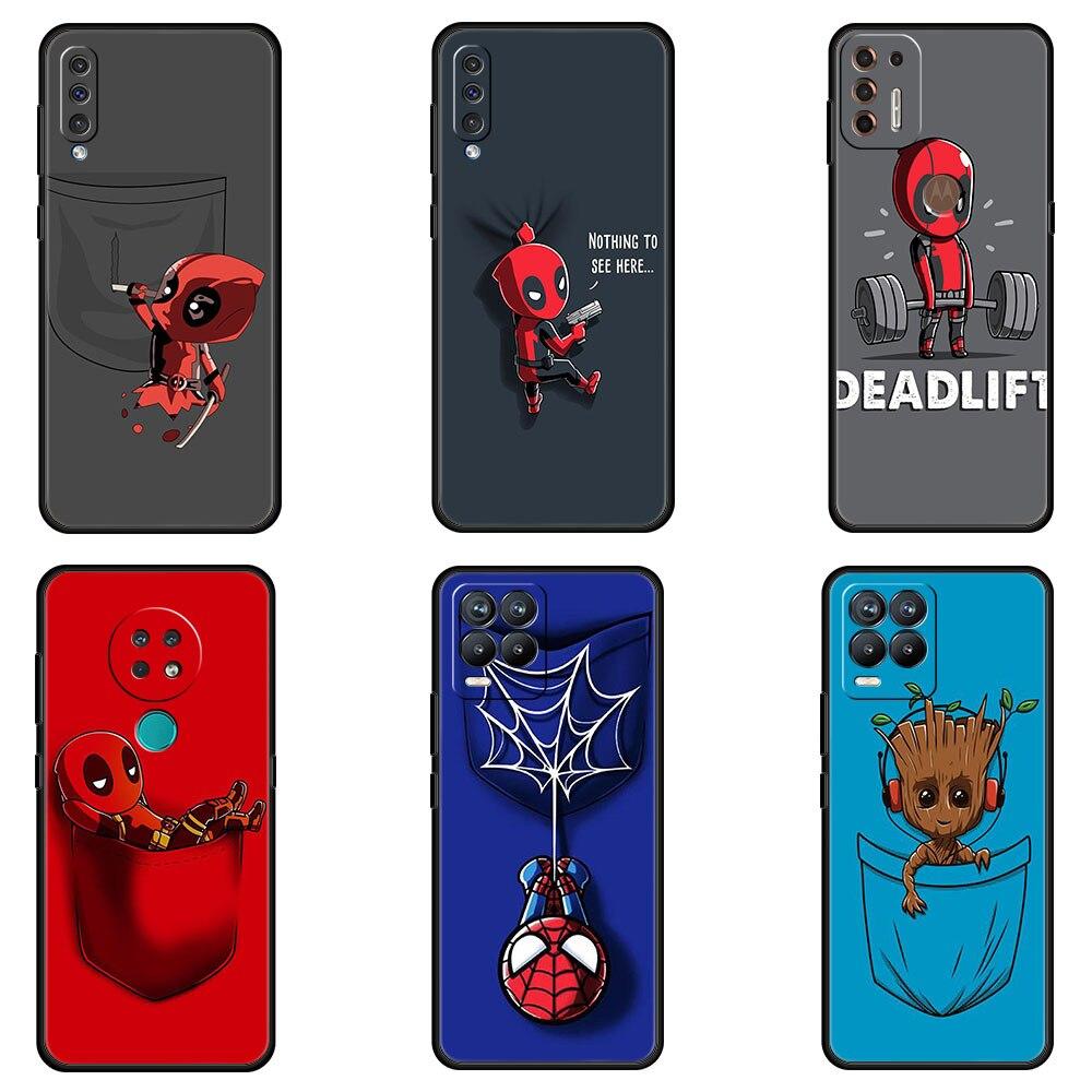 Buy Superheros Pocket Art Marvel Phone Case for Samsung Galaxy A50 A70 ...