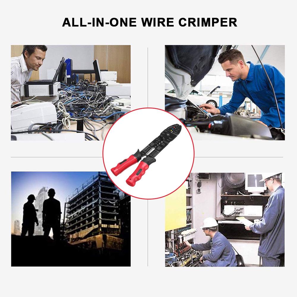 Buy Multi-Tool Wire Stripper and Cutter Crimping Pliers Multi Tool ...