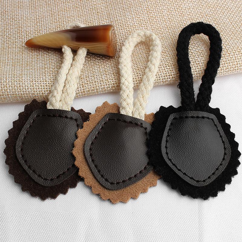 Buy 2PC Coat Jacket Sewing Fasteners Craft Closure Leather Resin Horn ...