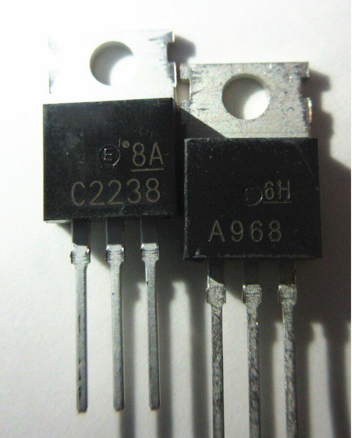 Buy 10Pairs 2SA968B 2SA968 + 2SC2238B 2SC2238 TO-220 5A 160V NPN + PNP ...