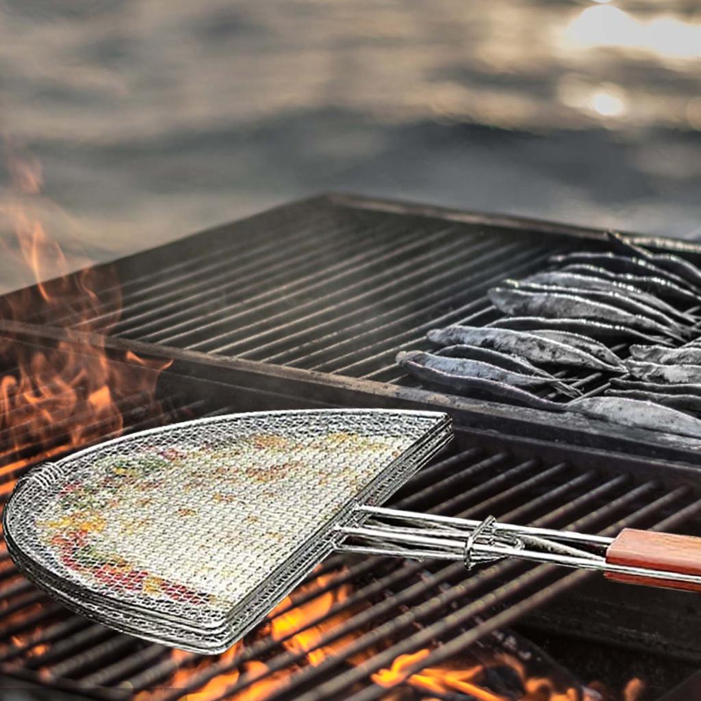 Grill Basket BBQ Accessories Fish Food-grade Rust-proof uygun fiyatlı ...