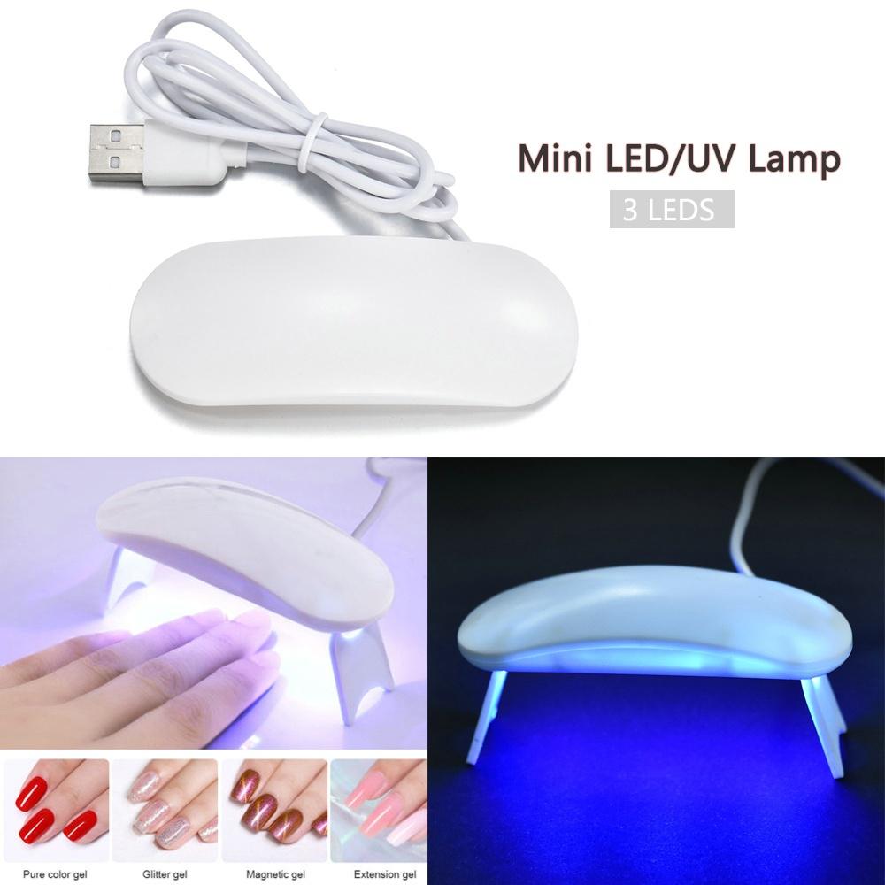 Buy Mini Portable 6W UV LED Lamp USB Charging Gel Polish Curing Machine Nail Dryer at affordable ...