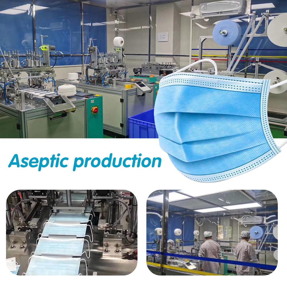 Buy Anti Droplet Disposable Protective Face Mask 3 Layer Non Woven ...