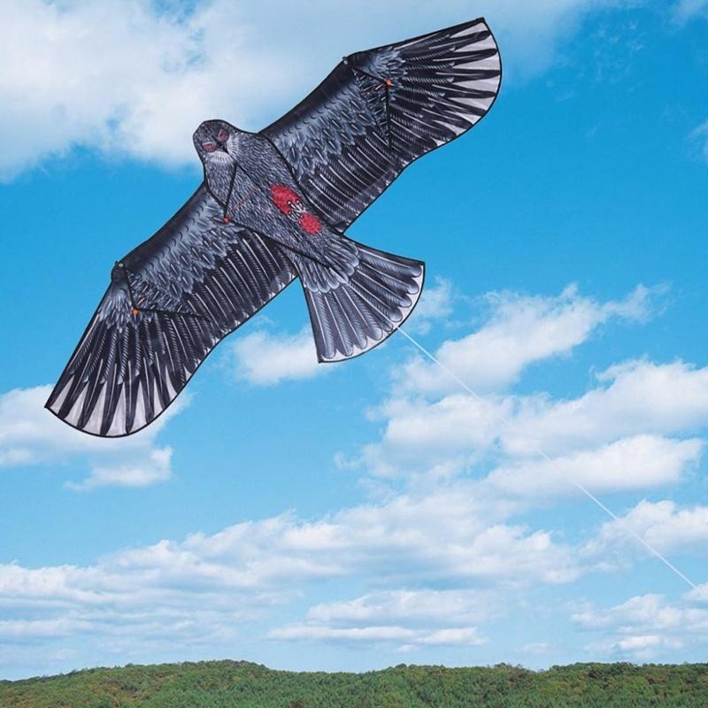 Buy Huge Outdoor Fun Sport Kite 1.1m Eagle Kite with Handle 100m Line ...