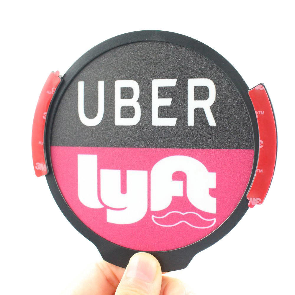 Buy LED Light Car Sign Logo Glowing Decal Luminous Signs Rideshare ...