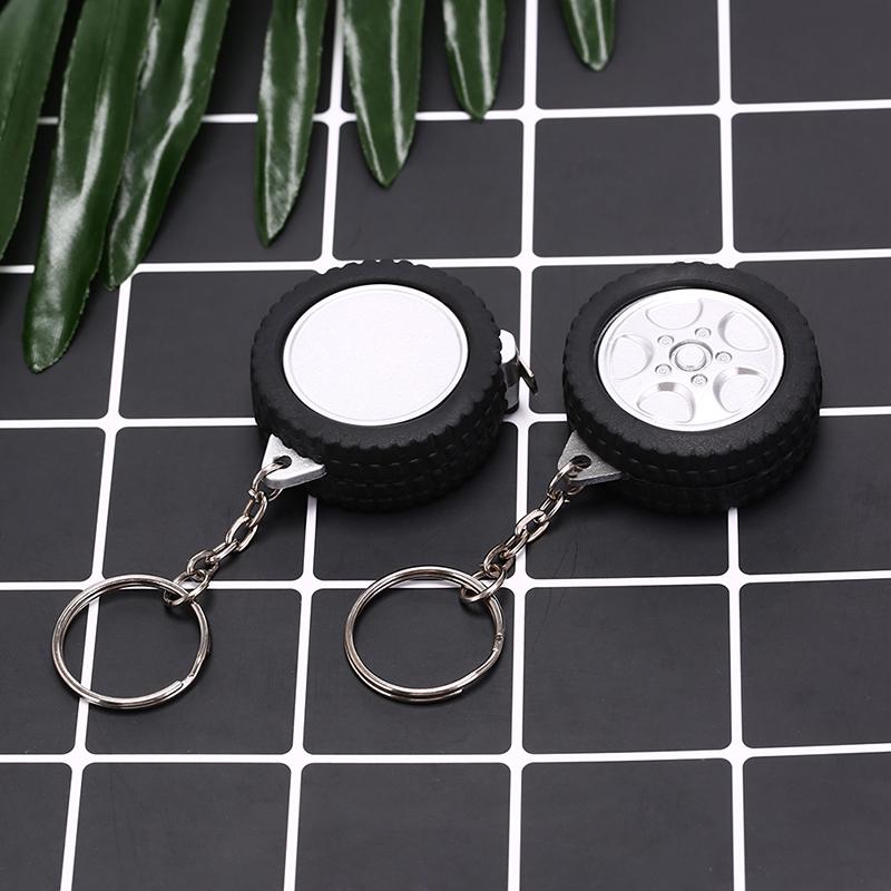Car Tire Measure Portable Keychain Plastic Retractable Soft Ruler ...