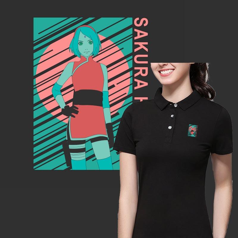 Buy Sakura Haruno Printing Women Shirts Tops Slim Short Sleeves Summer ...