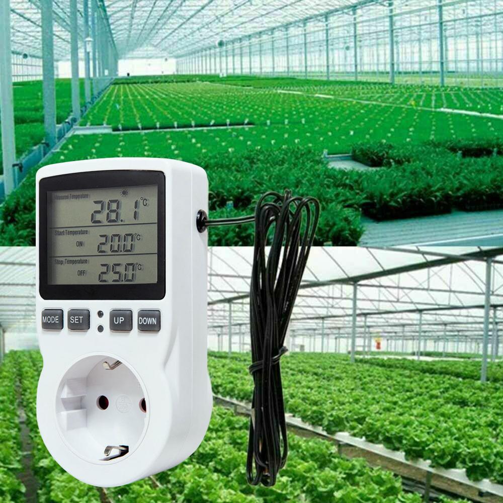 Buy LCD Digital Plug In Thermostat Timer Switch Socket Temperature Controller Switch at ...