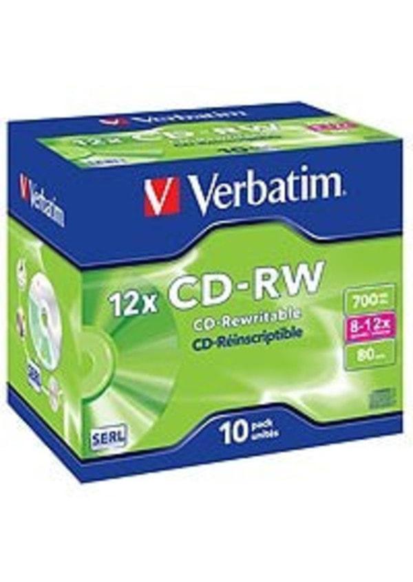 Buy Verbatim CD-RW 12x 700 MB 10 Шт 43148 at affordable prices — free ...