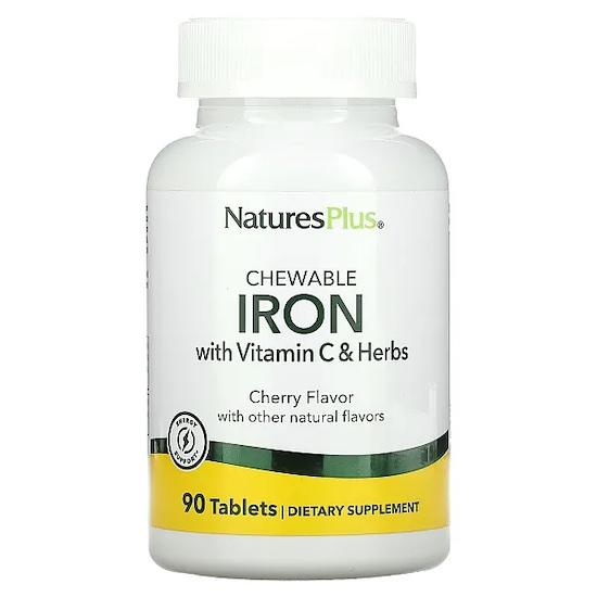 Cheap NaturesPlus- Chewable Iron with Vitamin C and Herbs, Cherry, 90 ...