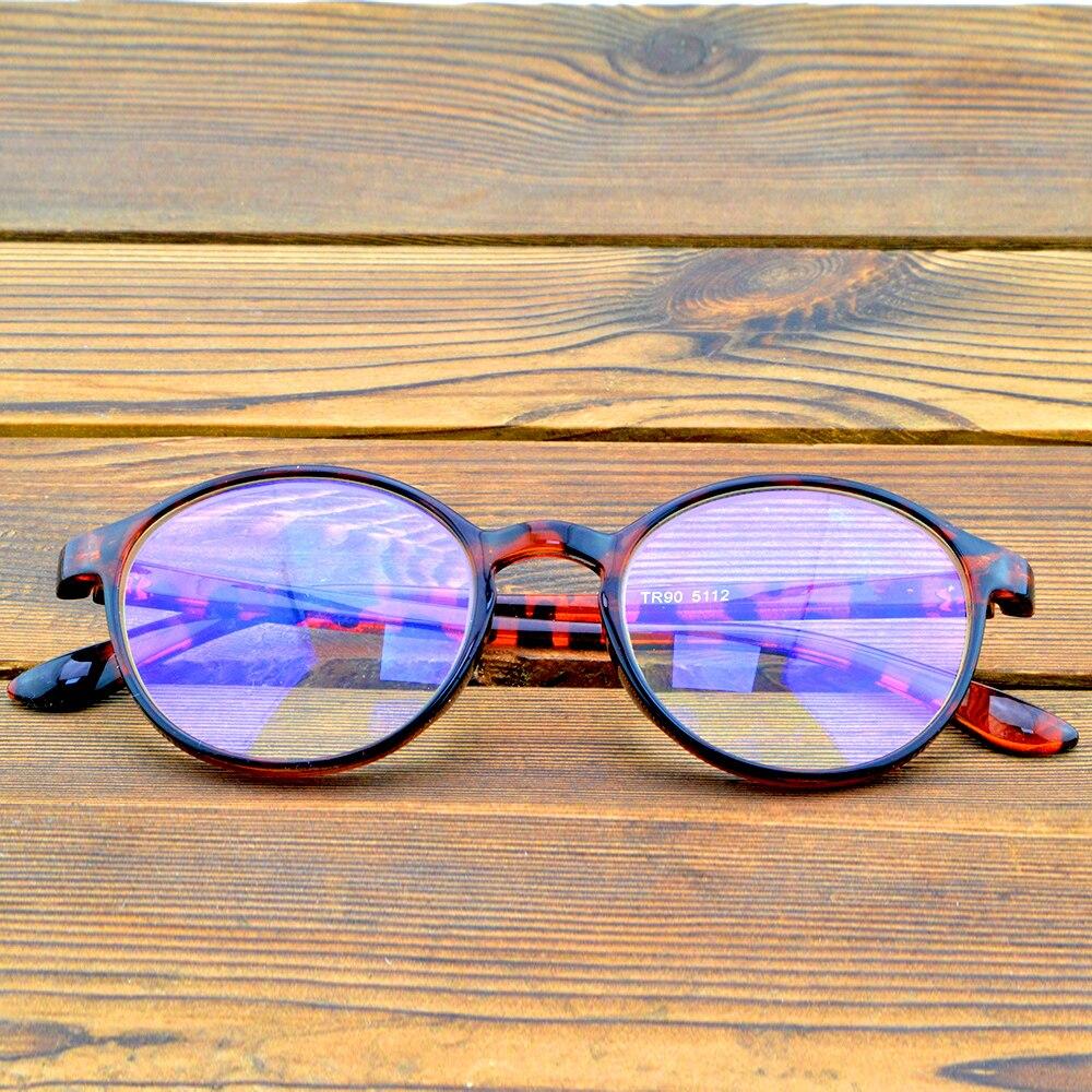 Cheap Round Leopard Frame Full-rim Retro Handcrafted Spectacles Multi ...