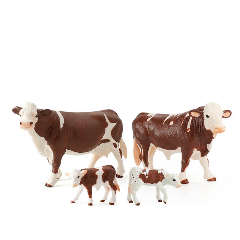 Buy Children's Simulation Farm Animal Model Cows Bulls and Cows Ranch ...