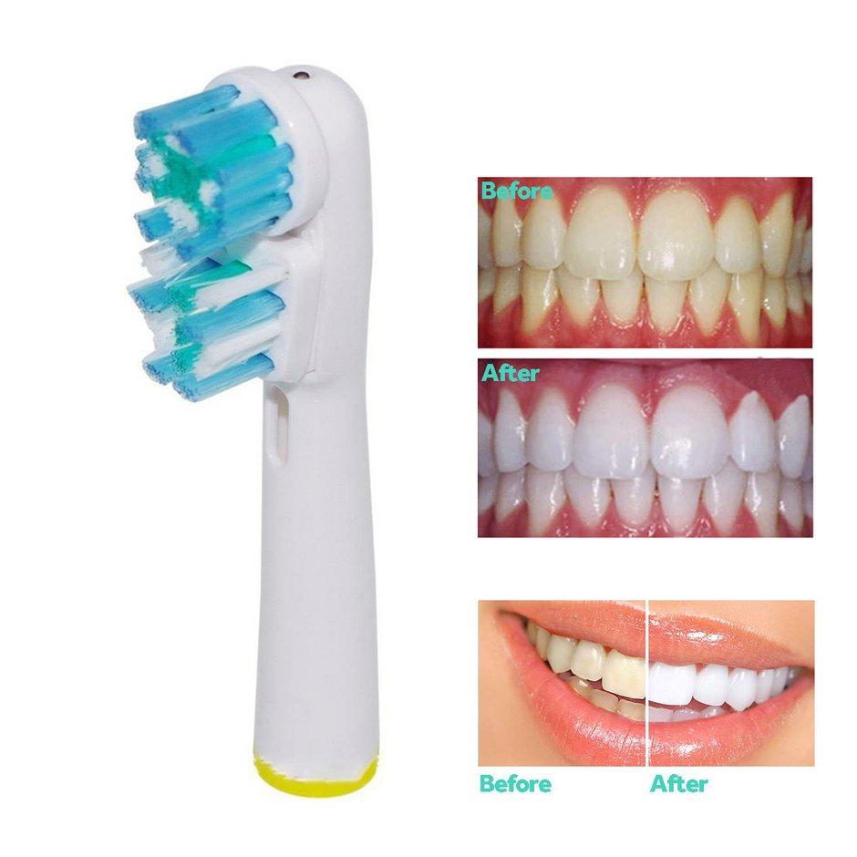 Buy Neutral Double Head Electric Toothbrush Head Replaceable Brush Head ...