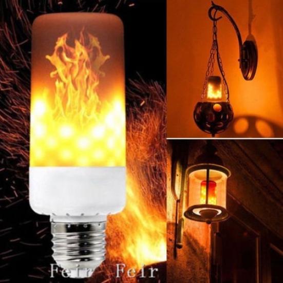 Buy 3Model E27 LED Flame Effect Simulated Fire Light Bulb Flickering ...