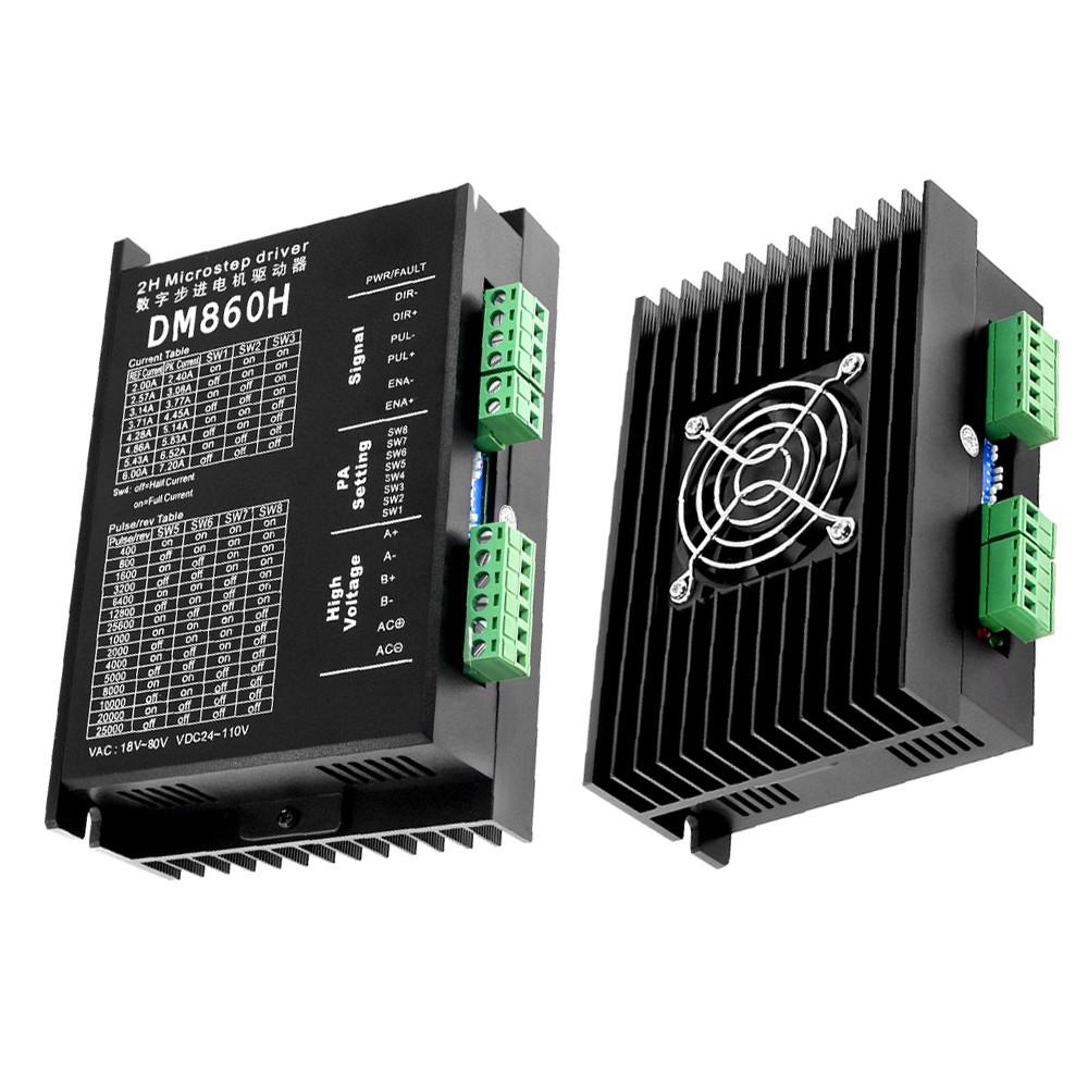 DM860H Step Motor Sürücü Denetleyicisi AC 18-80V DC 24-110V Nema 34 23 ...