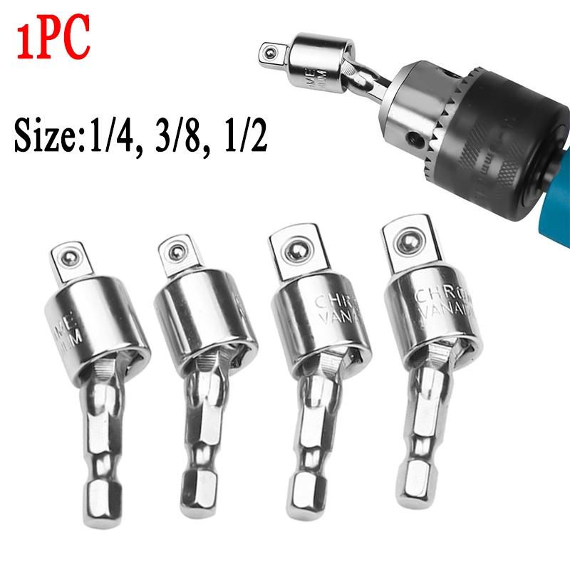 1 2 1 4 3 8 Hex Shank Drill Bit Wrench Socket Adapter Drive Ratchet