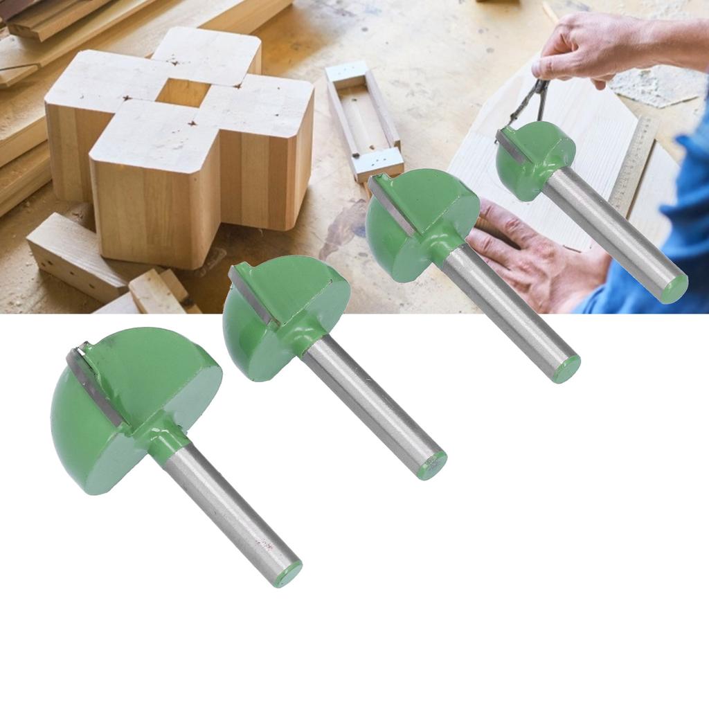 Buy 4Pcs Cove Box Router Bit Round Nose 2 Flute Tungsten Steel CNC ...