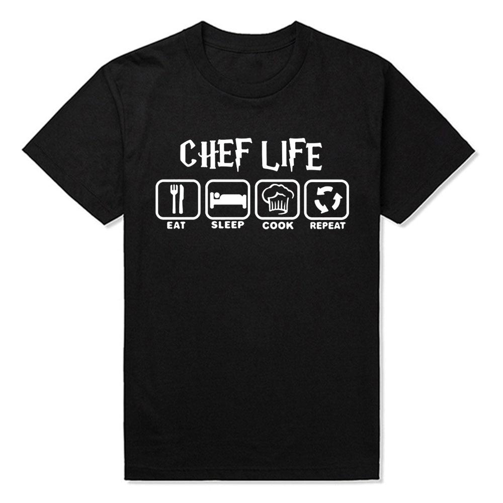 Buy Funny Cool Eat Sleep Cook T Shirts Men Summer Style Short Sleeve ...