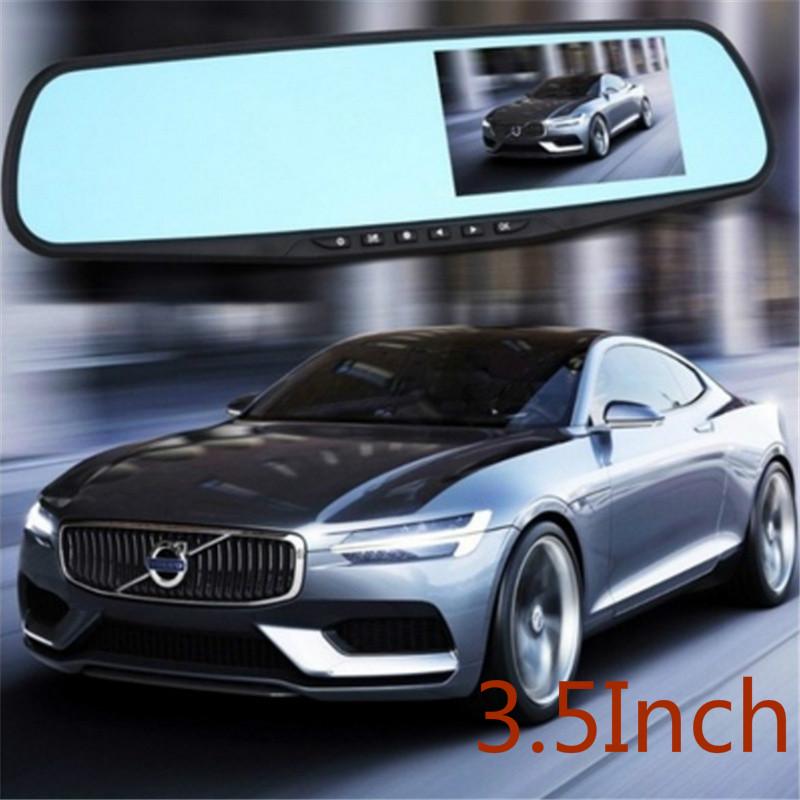 Buy Rearview Mirror DVR 3.5 Inch Parking Monitor Driving Recorder at ...