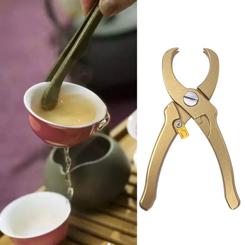 Buy New Aluminum Alloy Tea Pliers Tongs Clip Multifunction Brick ...