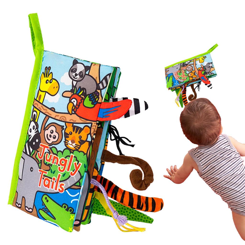 Buy Soft Tail Books for Kids|Cloth Toddler Busy Book with 3D Animal ...