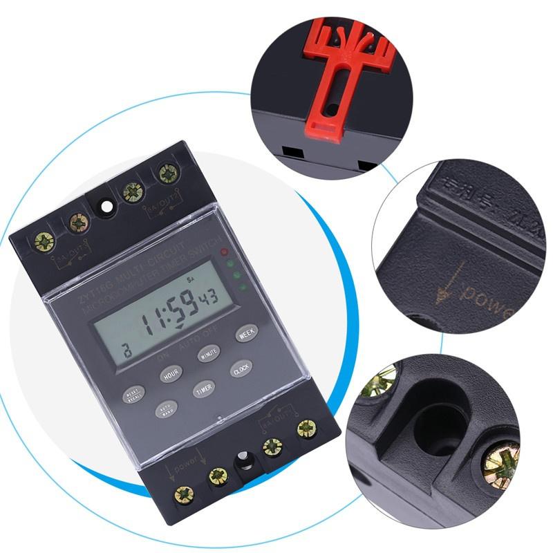 Buy ZYT16G KG316T-3a AC220V Multi-channel Automatic Programmable Microcomputer Timer Switch at ...