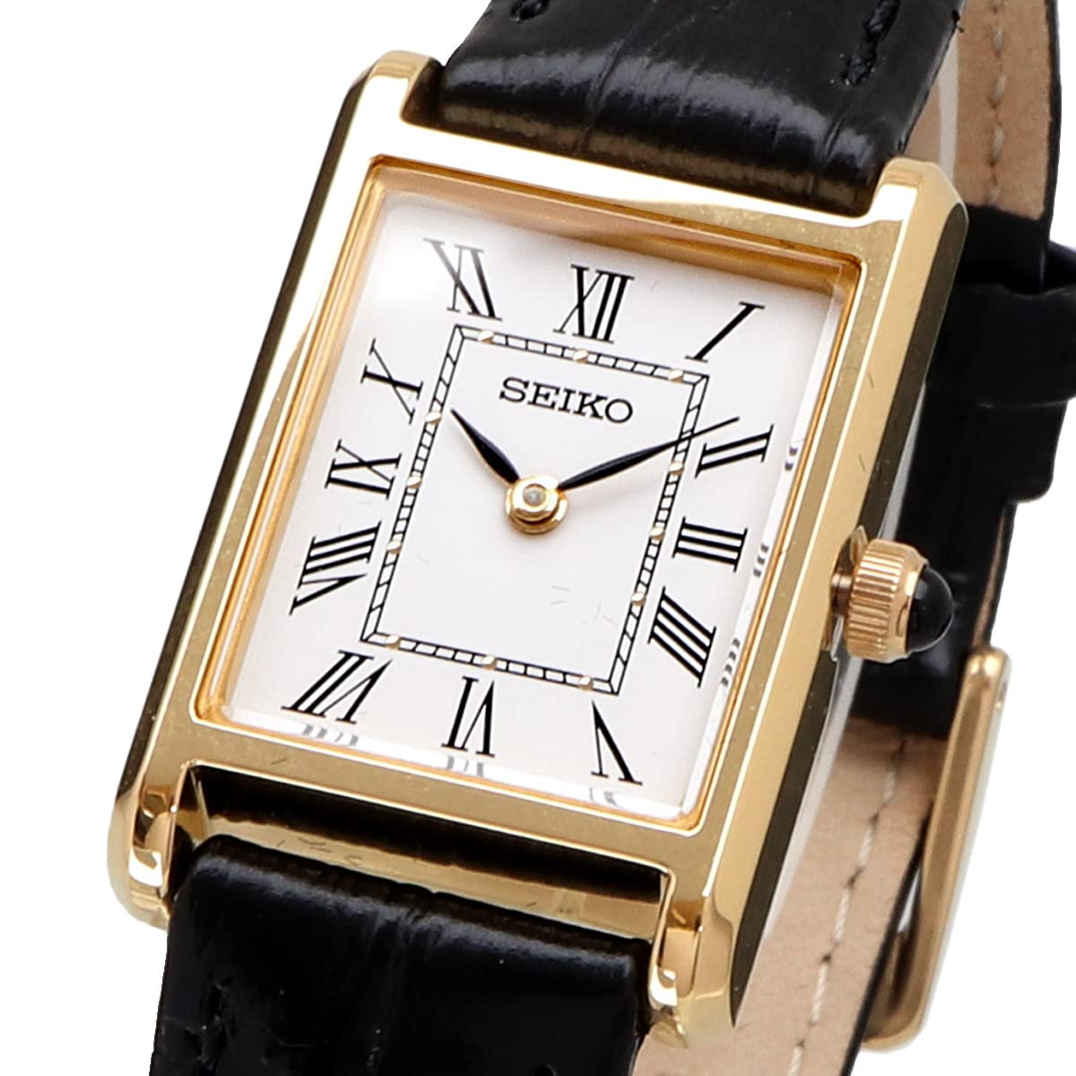 Logotipo De Seiko Cuadrado Reloj Seiko Para Hombres 41mm, Pulsera De