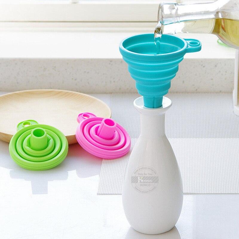 Cheap Silicone Collapsible Funnel for Transferring Liquid Fluid Liquid ...