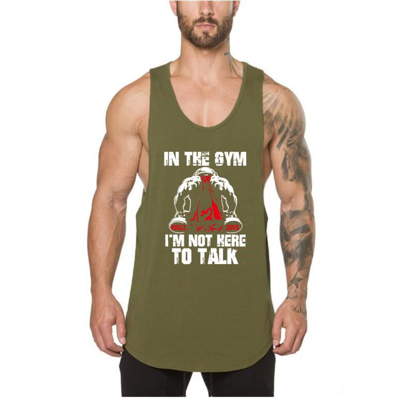 Buy Muscleguys Cartoon Print Work Out Vneck Muscle Tank Top Loose Ready ...