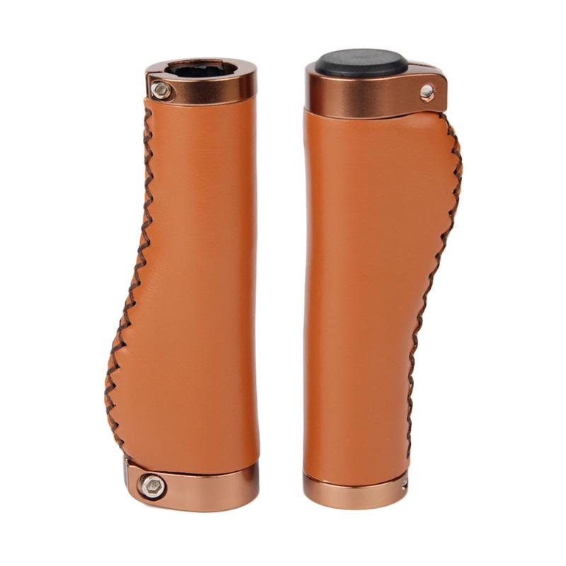 Buy Bicycle Handbar Cover Mountain Bike Retro Lock Non-slip PU Hand ...