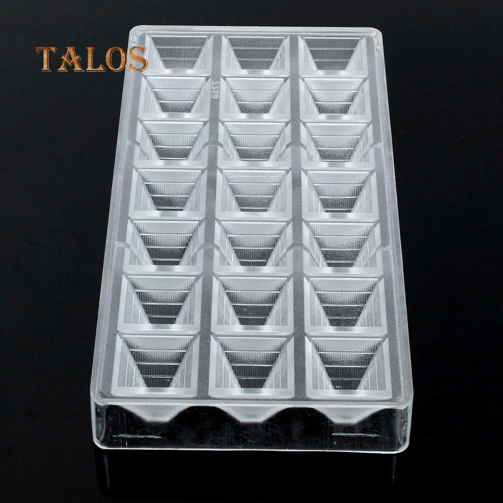 3D Pyramid Shape Kitchen Cake Chocolate PC Mold Pastry Jelly Candy ...