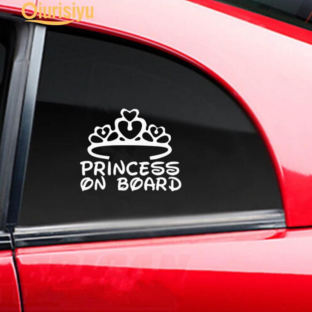 Cheap Princess On Board Print Window Bumper Car Safety Warning Sticker ...